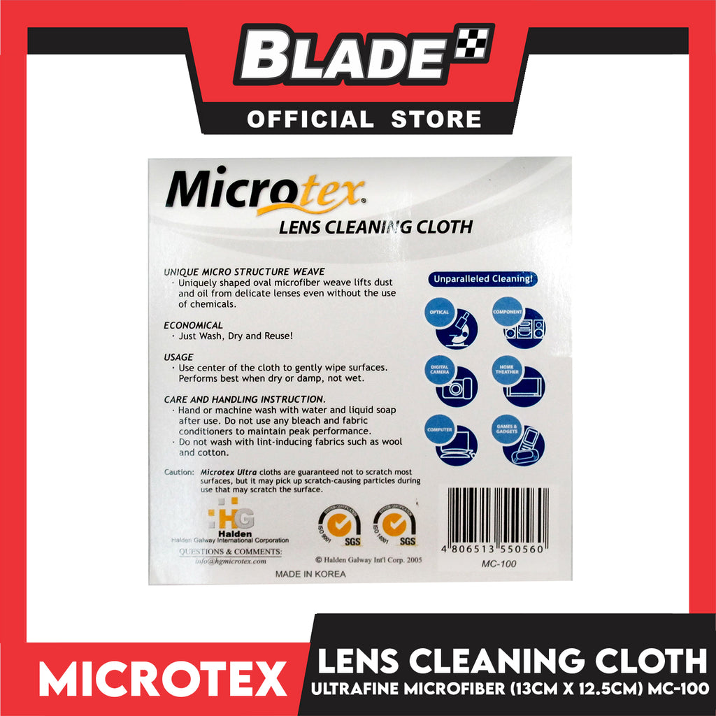 Microtex Lens Cleaning Cloth MC-100 (Grey) – blade.ph