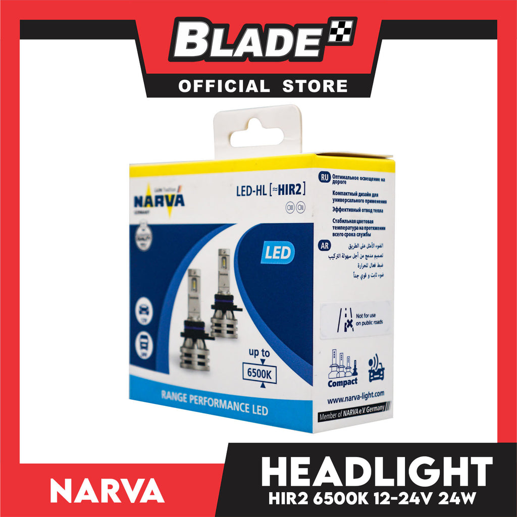 Narva Range Performance LED 6500K 180443000 HIR2 12/24V 24W- LED Headl ...
