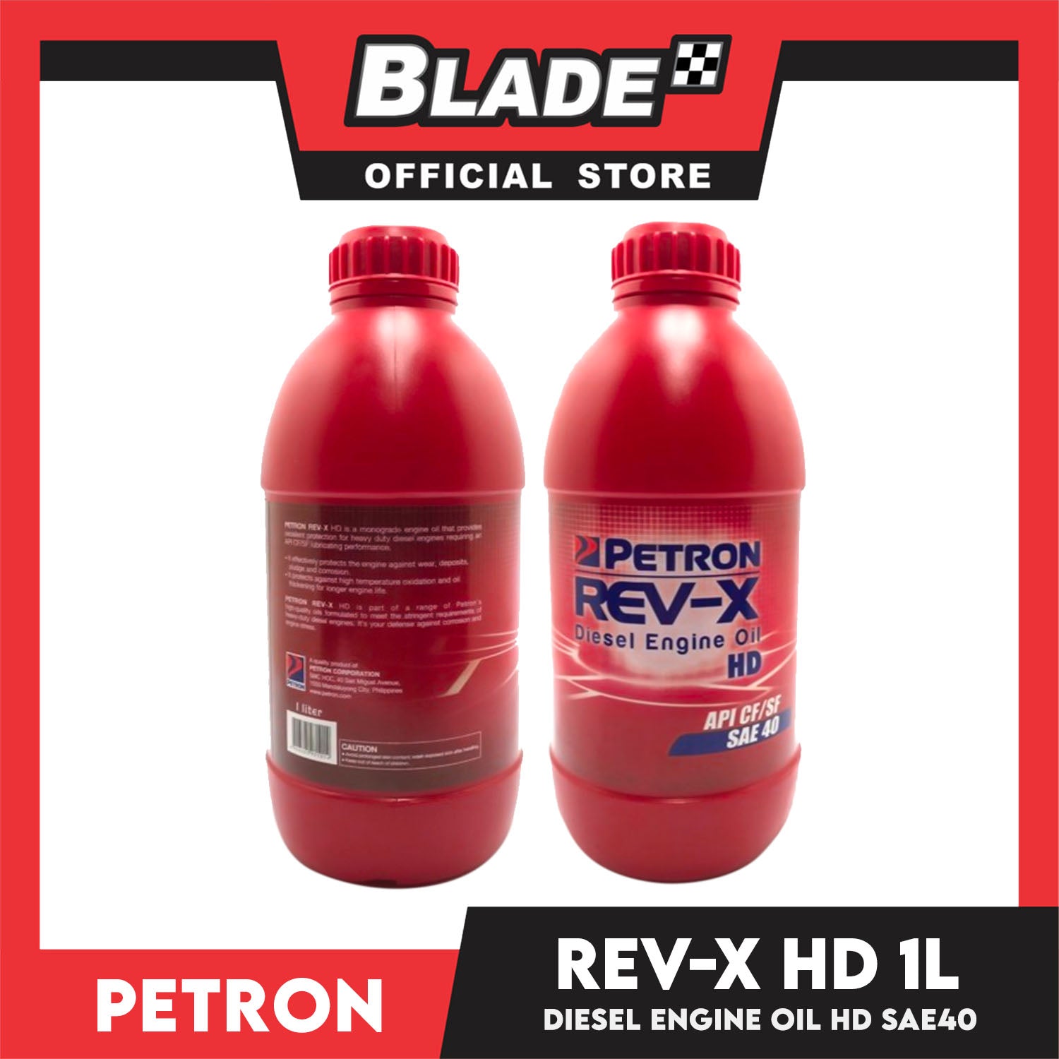 Petron REV-X HD SAE 40 Diesel Engine Oil 1L – blade.ph