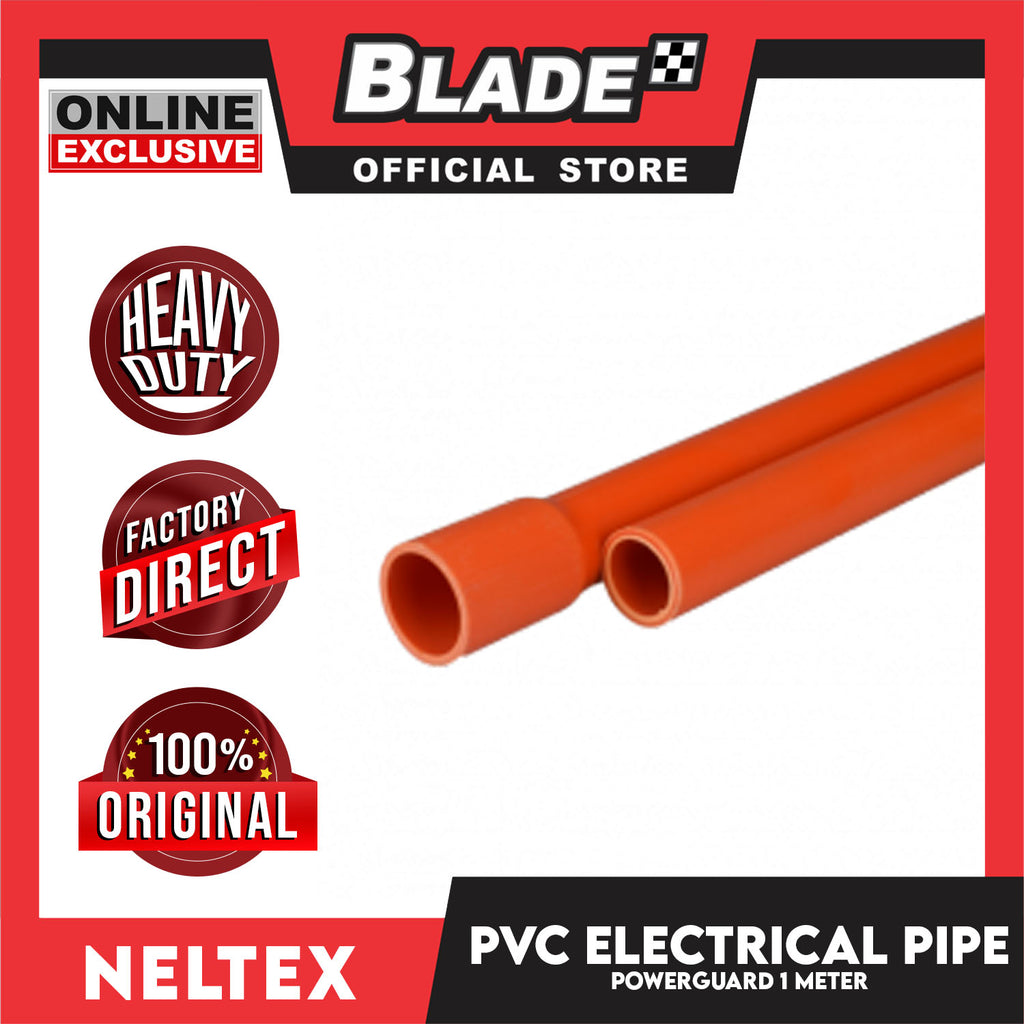 Neltex PVC Electrical Pipe Powerguard 20mm (1/2) x 1meter (Orange) Ele ...