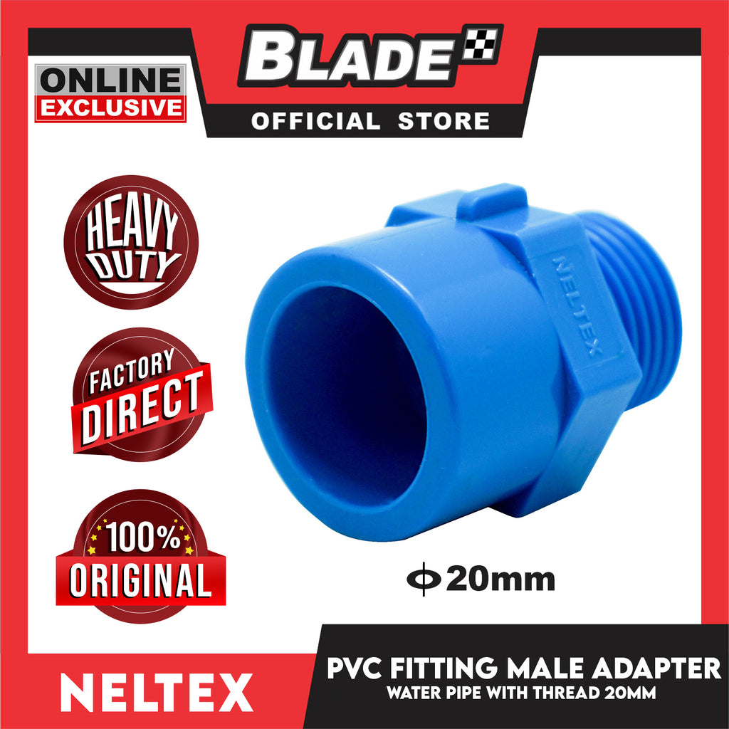 Neltex PVC Fitting Male Adapter Water Pipe With Thread 20mm – blade.ph