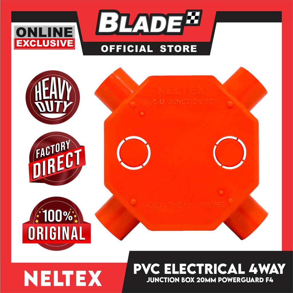 Neltex Powerguard PVC Junction Box F4 4way Electrical Box – blade.ph