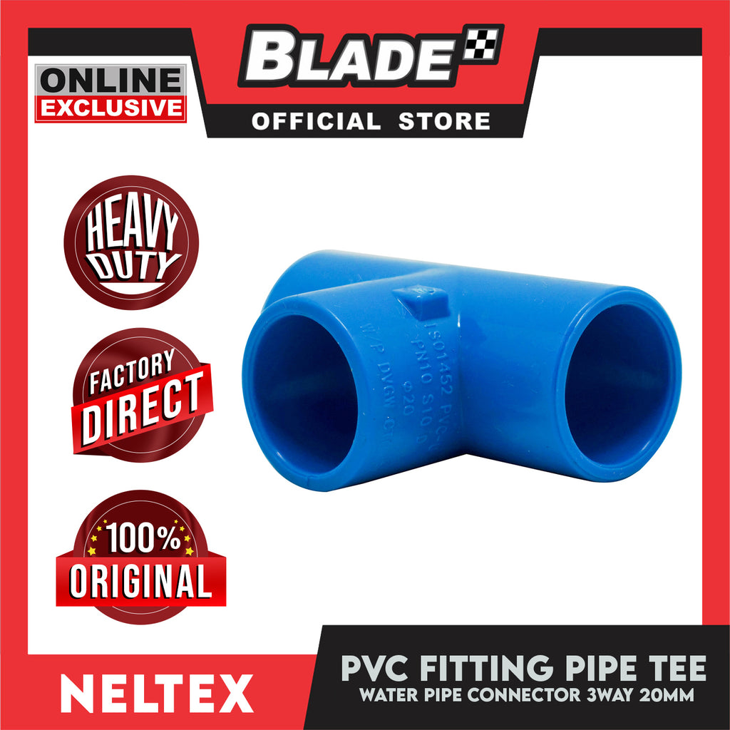 Neltex PVC Water Fitting Pipe Straight Tee 20mm (1/2inch) 3way Connect ...