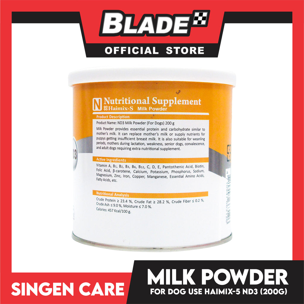 Singen Care Nutritional Supplement ND3 Milk Powder 200g Dog Milk Powde ...