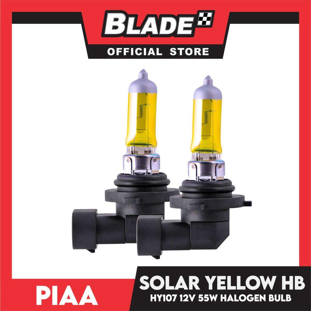 PIAA Solar Yellow HB 2500K 12V 55W Halogen Bulb HY107 – blade.ph