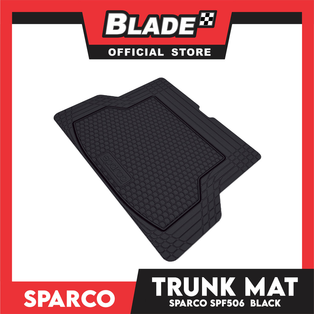Sparco Trunk Mat SPF506 PVC 120 x 80cm Black – blade.ph