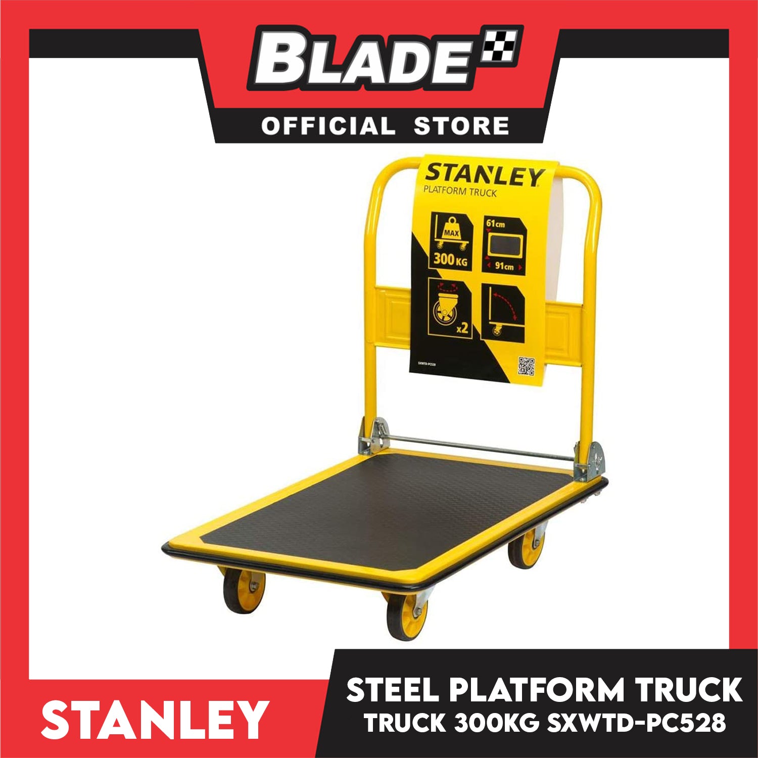 Stanley Steel Platform Truck PC-528 (300kg) Folding Trolley, Caddy, Pu ...