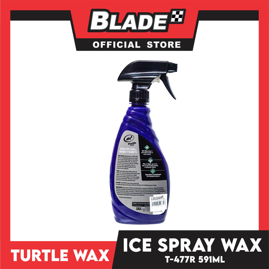 Turtle Wax Ice Premium Spray Wax T-477R 591ml – blade.ph