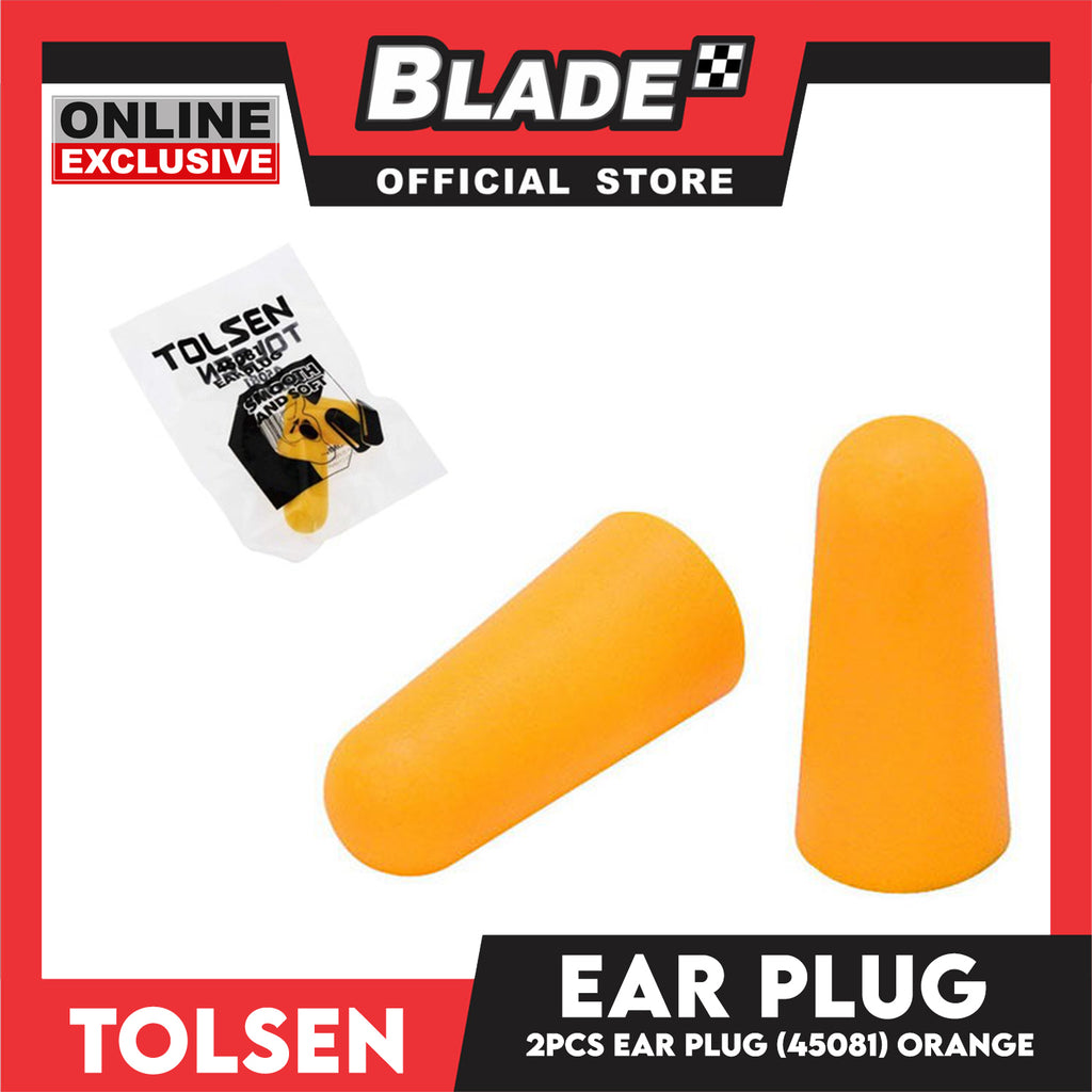 Tolsen 2pcs. Ear Plug, Orange 45081 – blade.ph