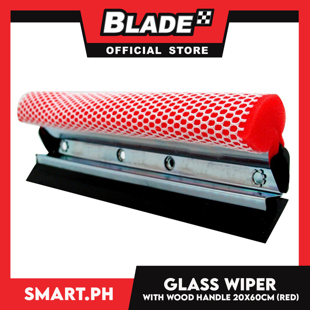 Wood Handle Glass Wiper 20x60cm (Red) – blade.ph