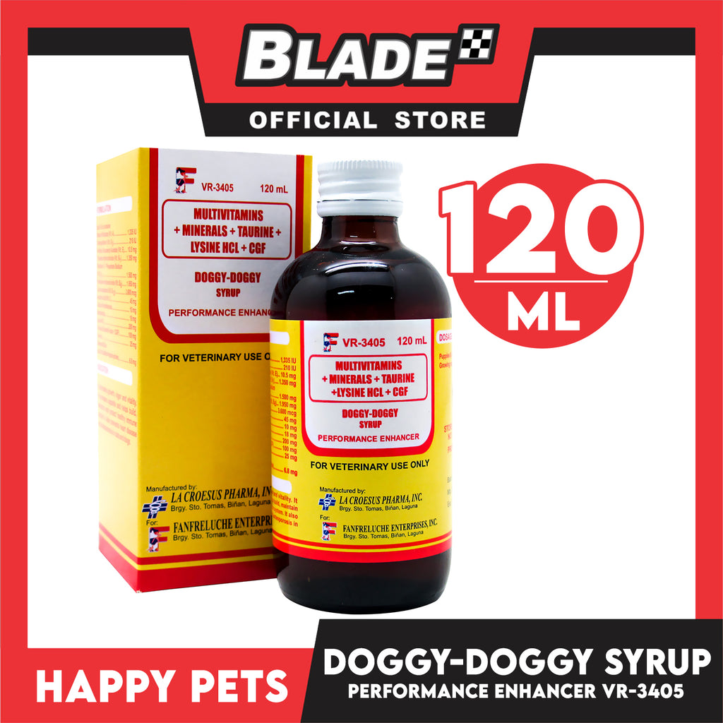 Happy Pets Doggy Doggy Syrup, Multivitamins + Minerals + Taurine + Lys ...