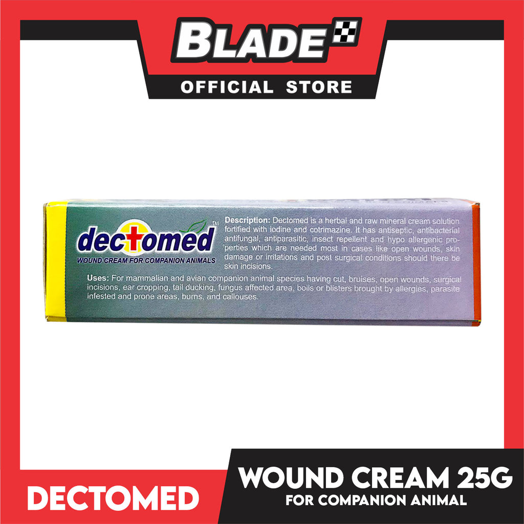 Dectomed Wound Cream For Companion Animals 25g – blade.ph