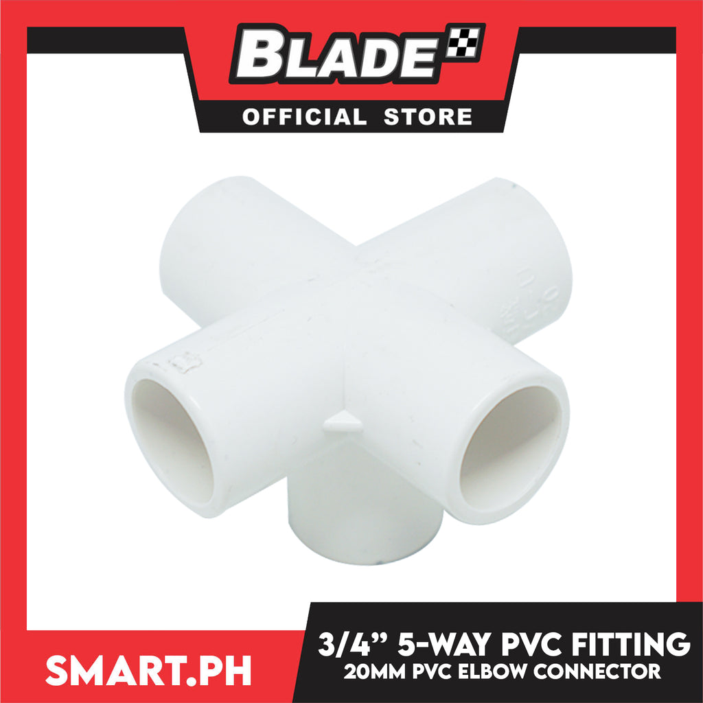 Buy 10 Get 1 Free 5-Way PVC Fitting Pipe Elbow 20mm – blade.ph
