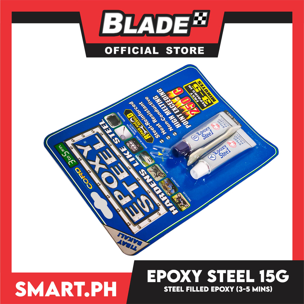 Cord Epoxy Steel Hardens Like Steel 15g Fast Repairs In 3-5 Minutes (M ...