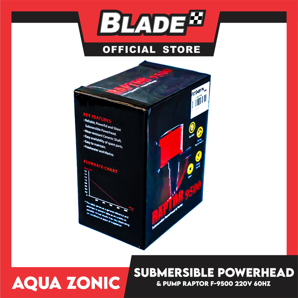 Raptor F-9500 Submersible Filter 10W, Max Flow 950, Max Height 1.20, 2 ...