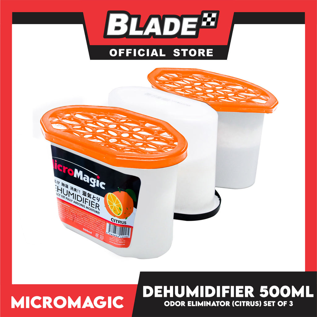 12pcs Micromagic Dehumidifier 500ml (Citrus) Eliminates Musty Odor, Su ...