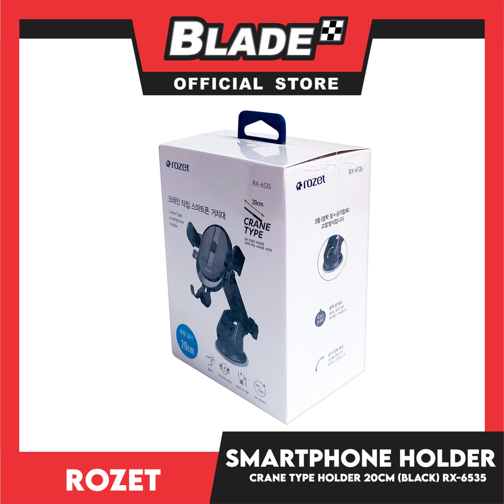 Rozet Crane Type Smartphone Holder RX-6535 (Black) Universal Fit For A ...