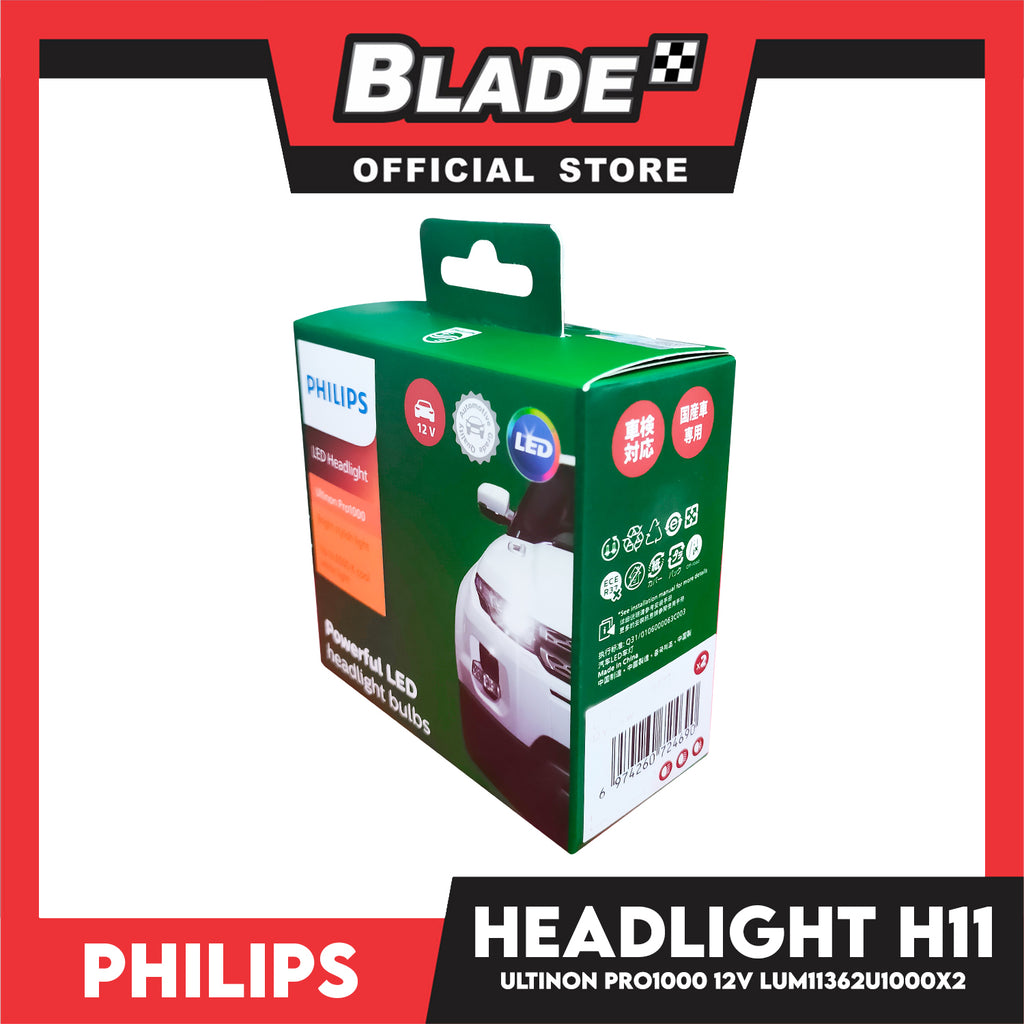 Philips Led Headlight Bulb Ultinon Pro1000 LED-HL H11 Bright Stylish L ...