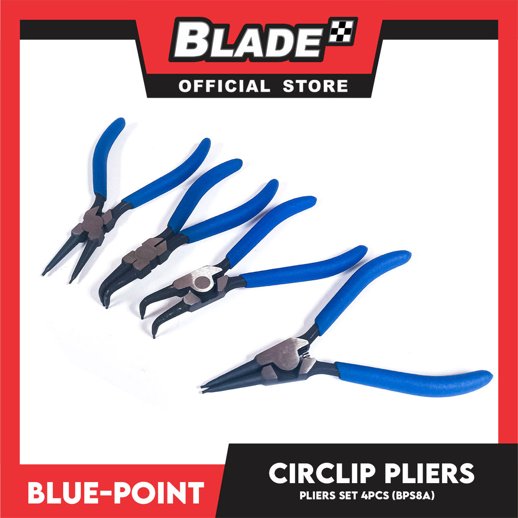 Blue-Point Circlip Pliers Set (BPS8A) Set Of 4pcs, Extenal Circlip Pli ...