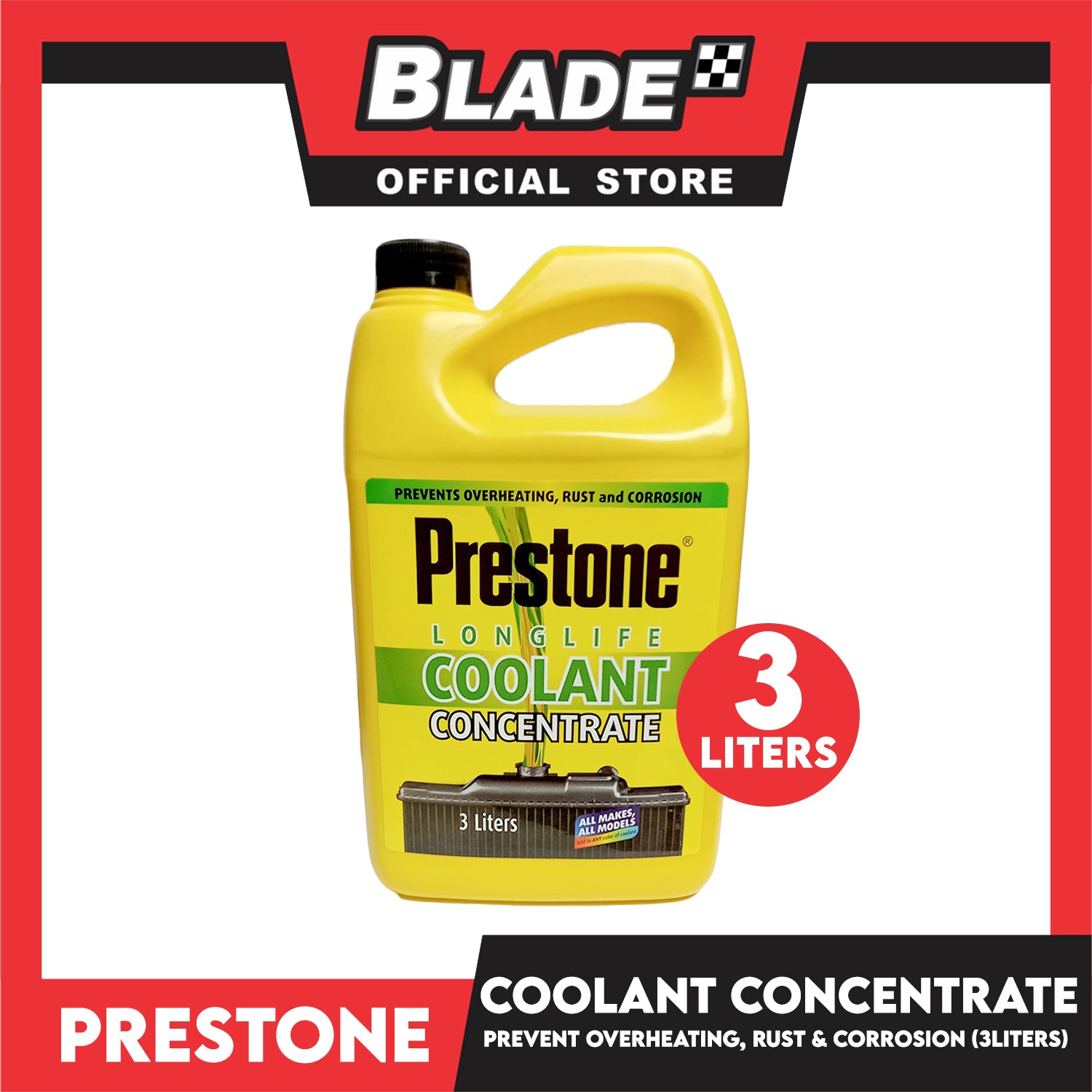 Prestone Long Life Coolant Concentrate 3 Liters Prevents Overheating ...