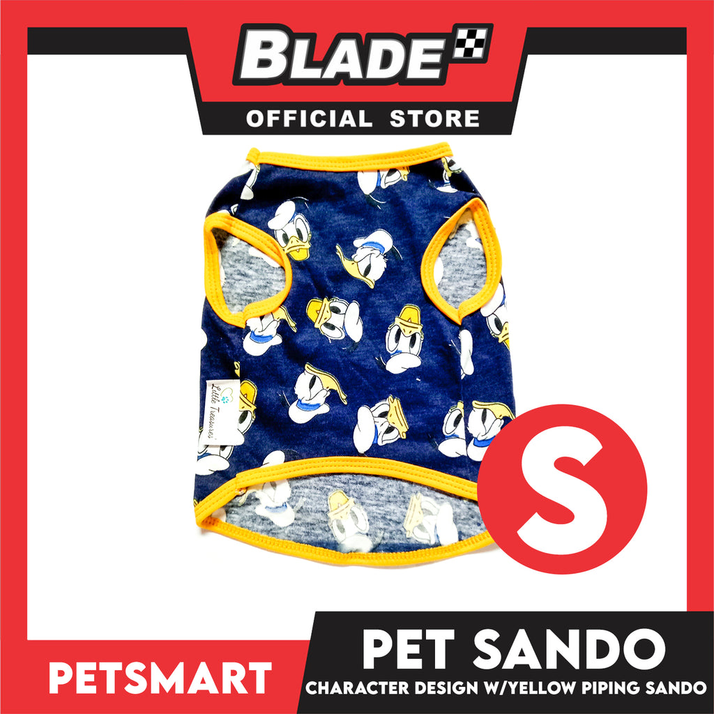 Pet Sando Apparel Character Design With Yellow Piping Sando DG-CTN125S ...