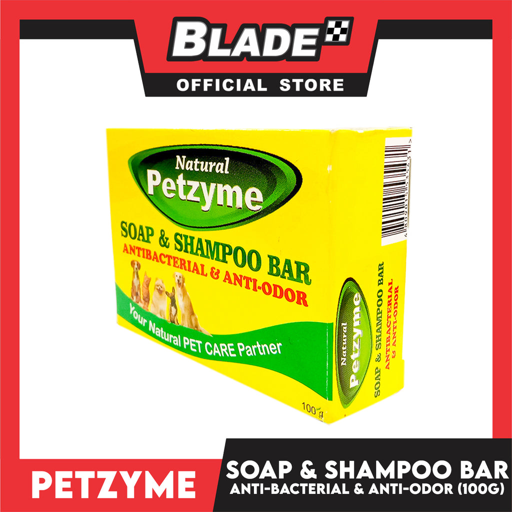 Petzyme Soap And Shampoo Bar 100g Anti-Bacterial And Anti-Odor, Pets S ...
