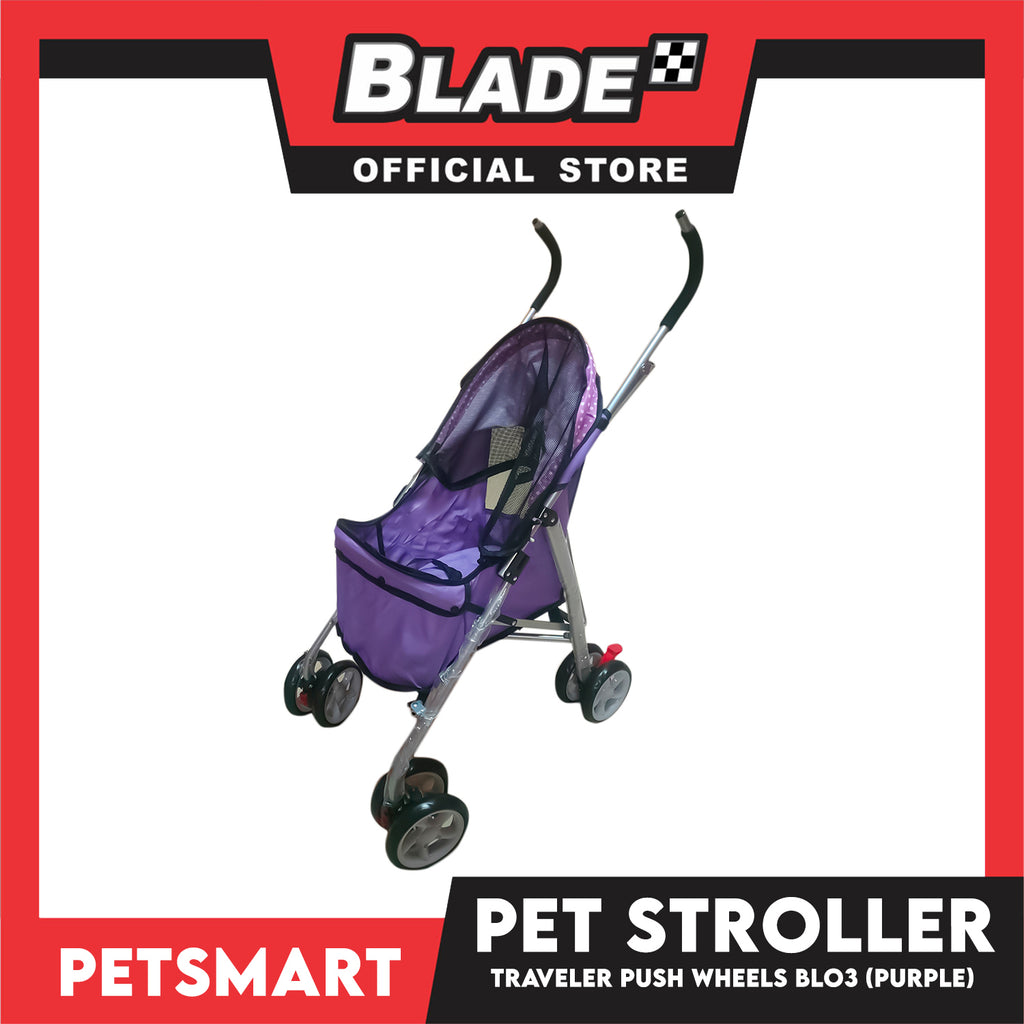 Pet Stroller Traveler Push Wheels BL03 (Purple) – blade.ph