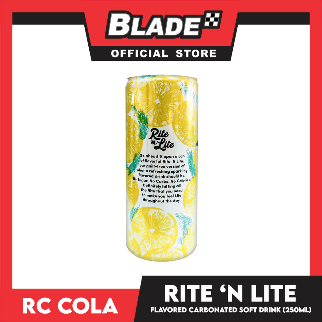 RC Cola Rite 'N Lite Lemon Carbonated Flavored Drink 250ml – blade.ph