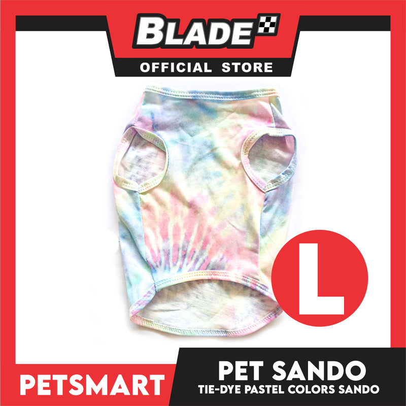 Pet Sando Tie-Dye Pastel Colors DG-CTN137L (Large) Perfect Fit For Dog ...