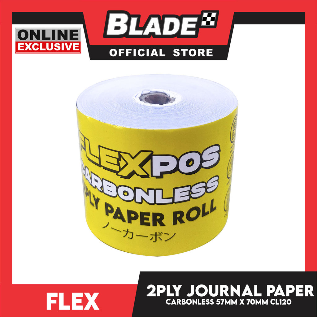 Flex 2PLY Carbonless Journal Paper CL120 57MM x 70MM – blade.ph