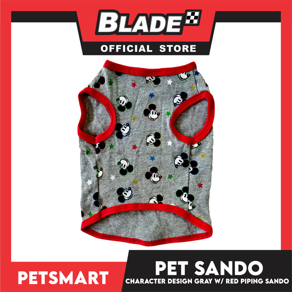 Pet Sando, Character Design Gray with Red Piping Sando DG-CTN156S (Sma ...