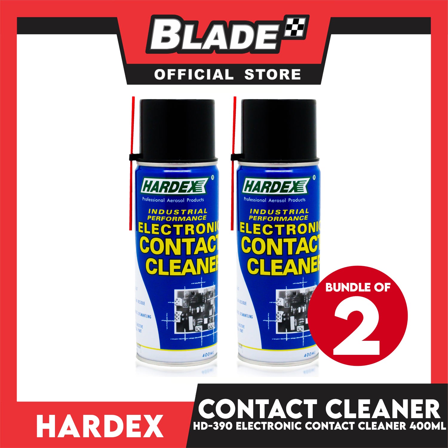 Hardex Electronic Contact Cleaner HD-390 400ml (Bundle of 2) – blade.ph