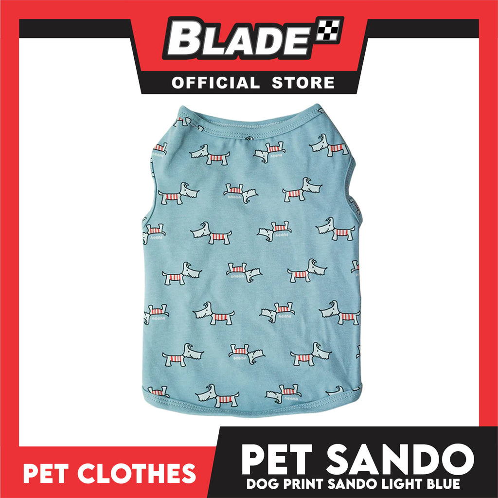 Pet Sando (Extra Large) Light Blue with Dog Print Design – blade.ph