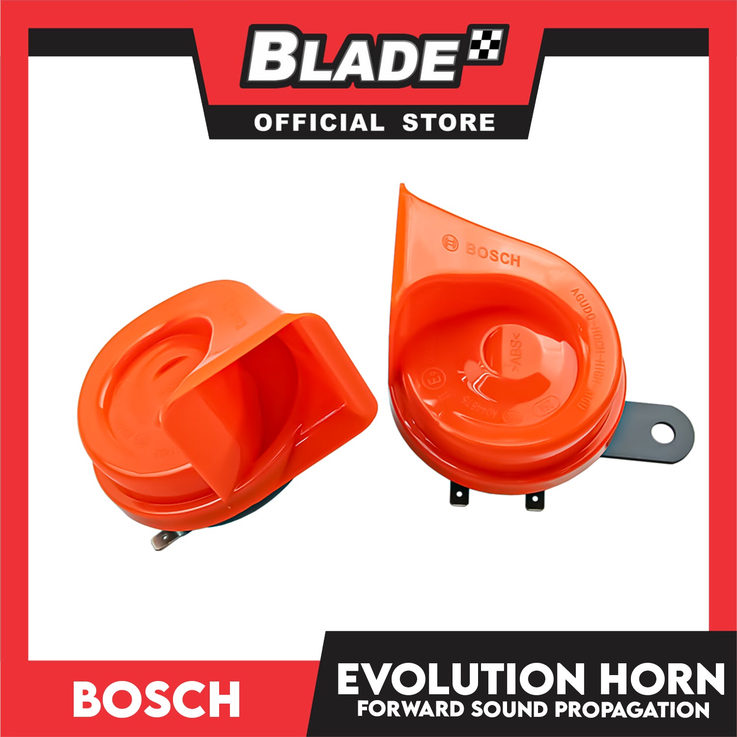 Bosch Horn Evolution Fanfare 12V Evolution Fanfare Twin Horn Set Orang ...