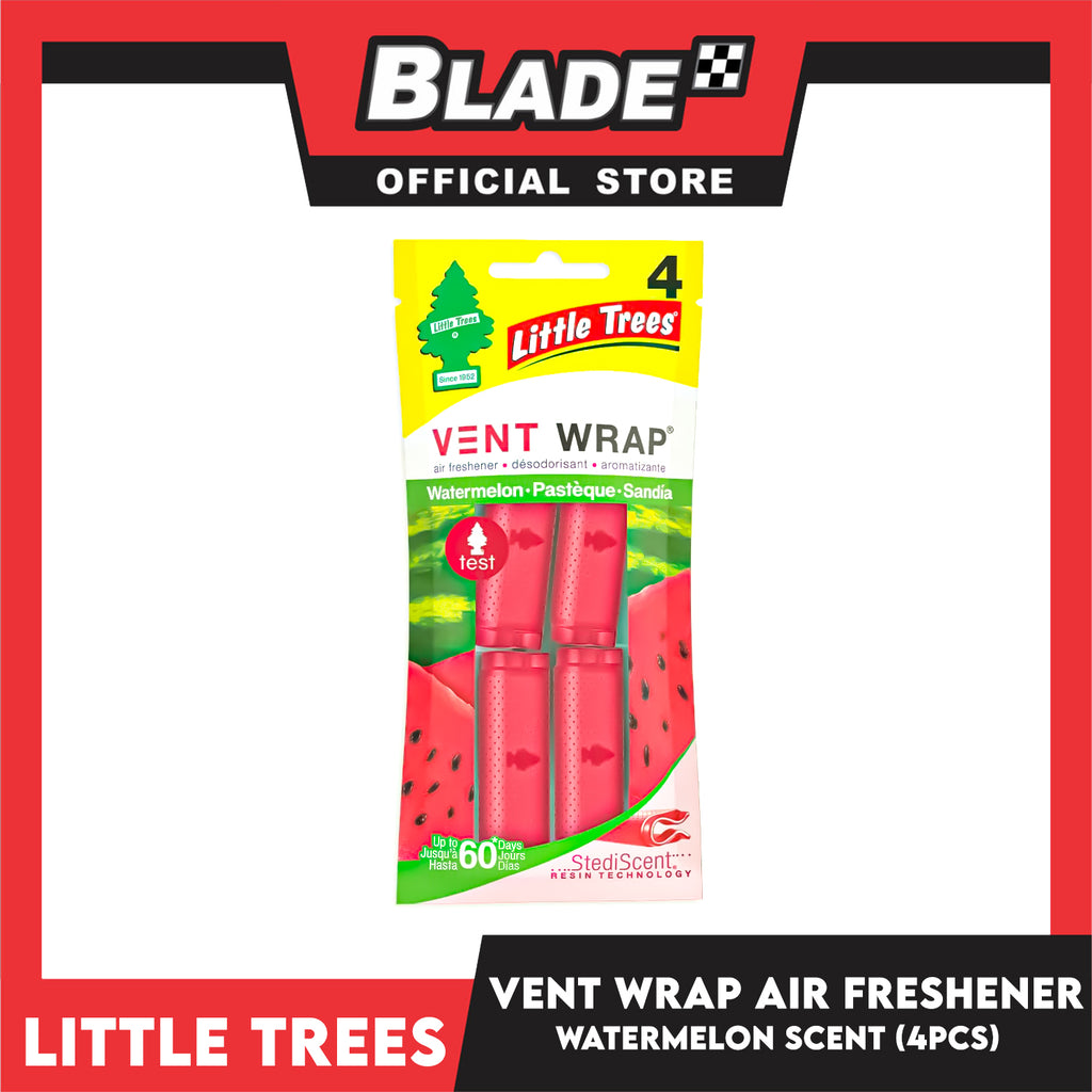Little Tree Vent Wrap 4pcs (Watermelon) Provides Long-Lasting Scent, S ...