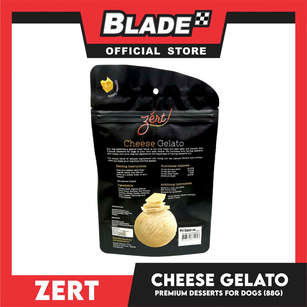 Zert Premium Desserts for Dogs 88g (Cheese Gelato) – blade.ph