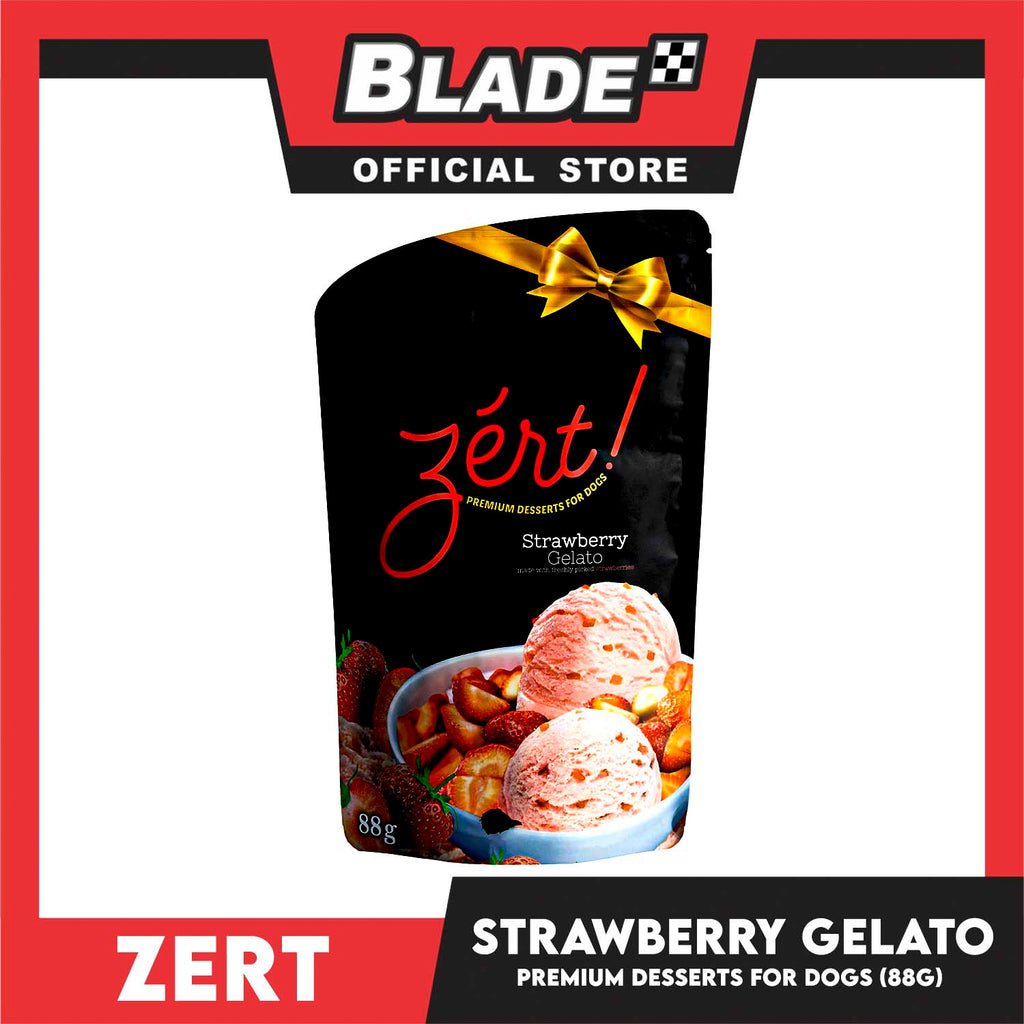 Zert Premium Desserts for Dogs 88g (Strawberry Gelato) – blade.ph