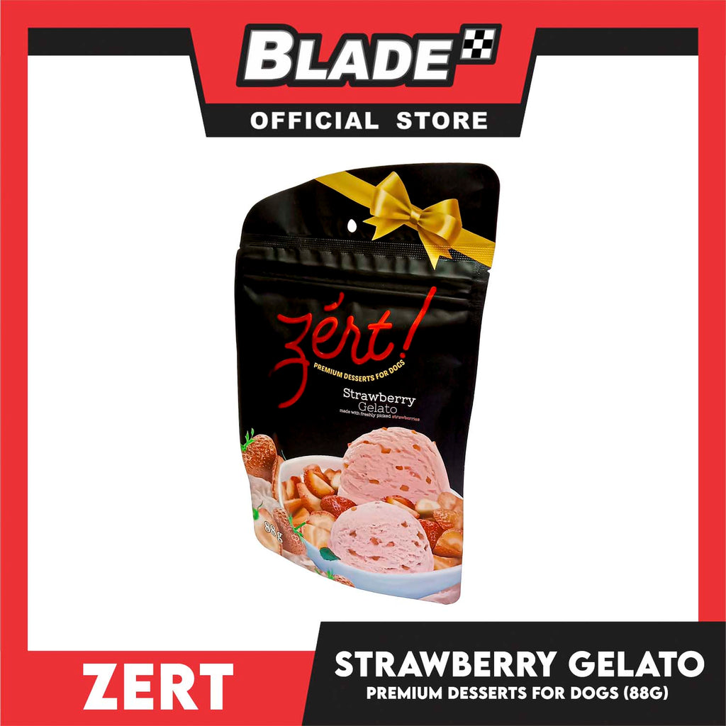 Zert Premium Desserts for Dogs 88g (Strawberry Gelato) – blade.ph
