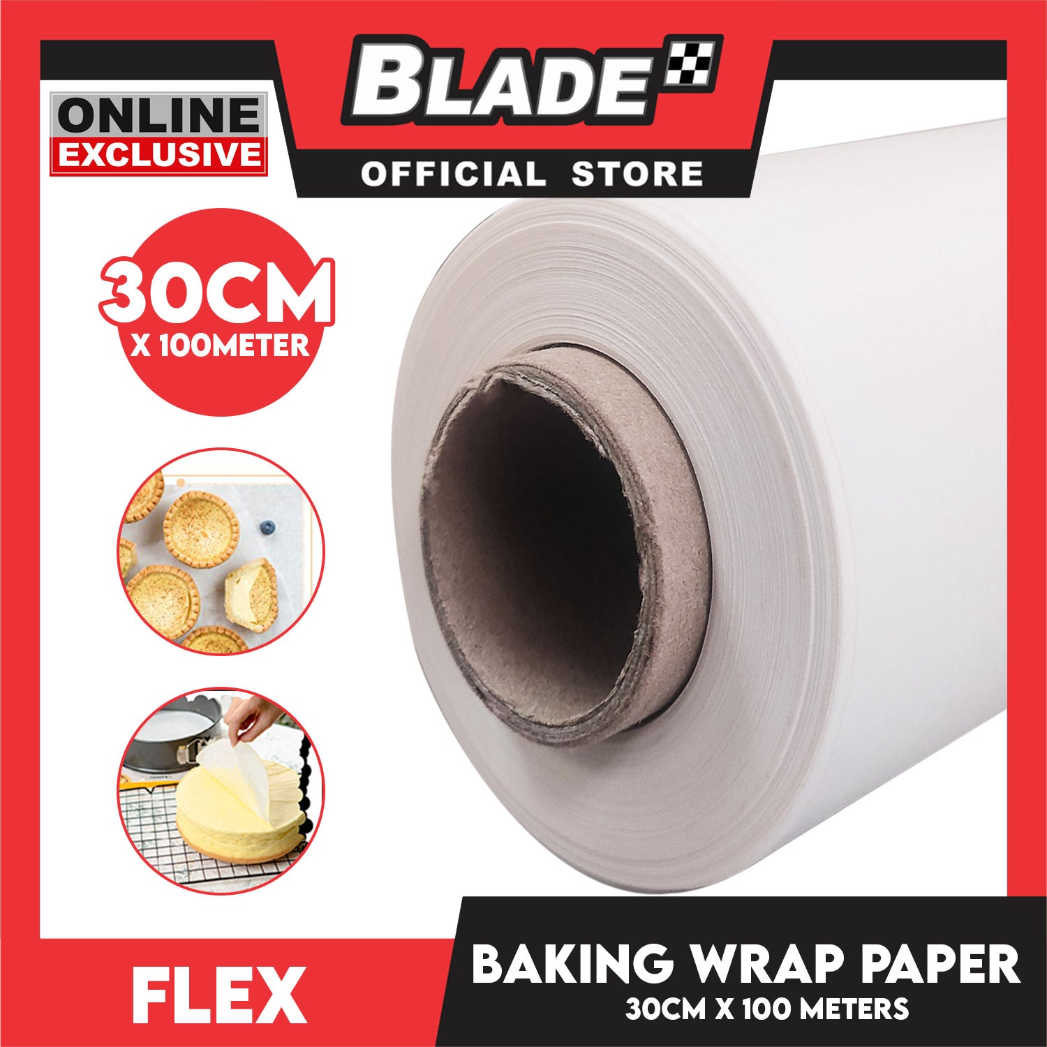 Flex Wrap Baking Paper Jumbo 30cm x 100 meters – blade.ph