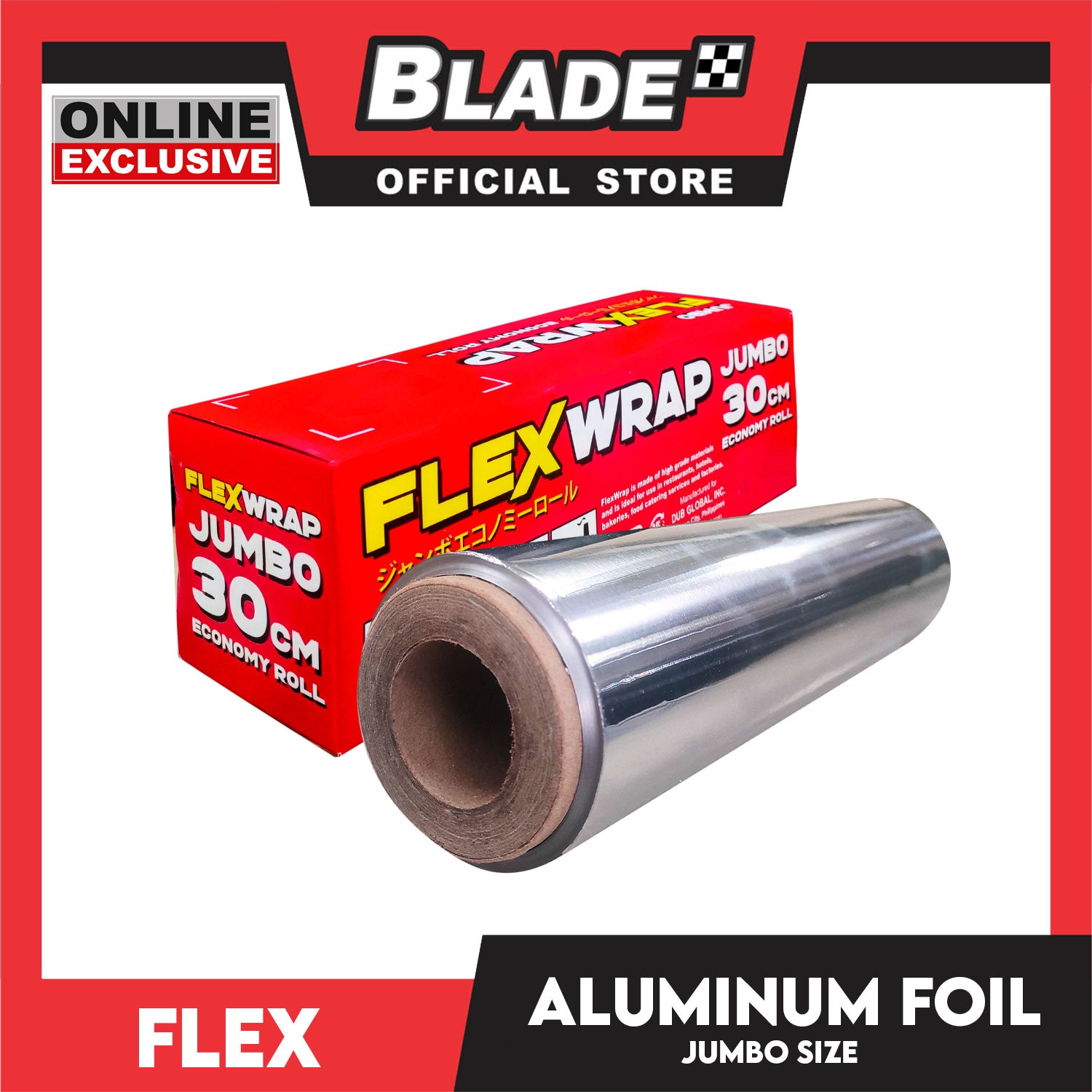 Flex Wrap Aluminum Foil Jumbo 30cm x 100 meters – blade.ph