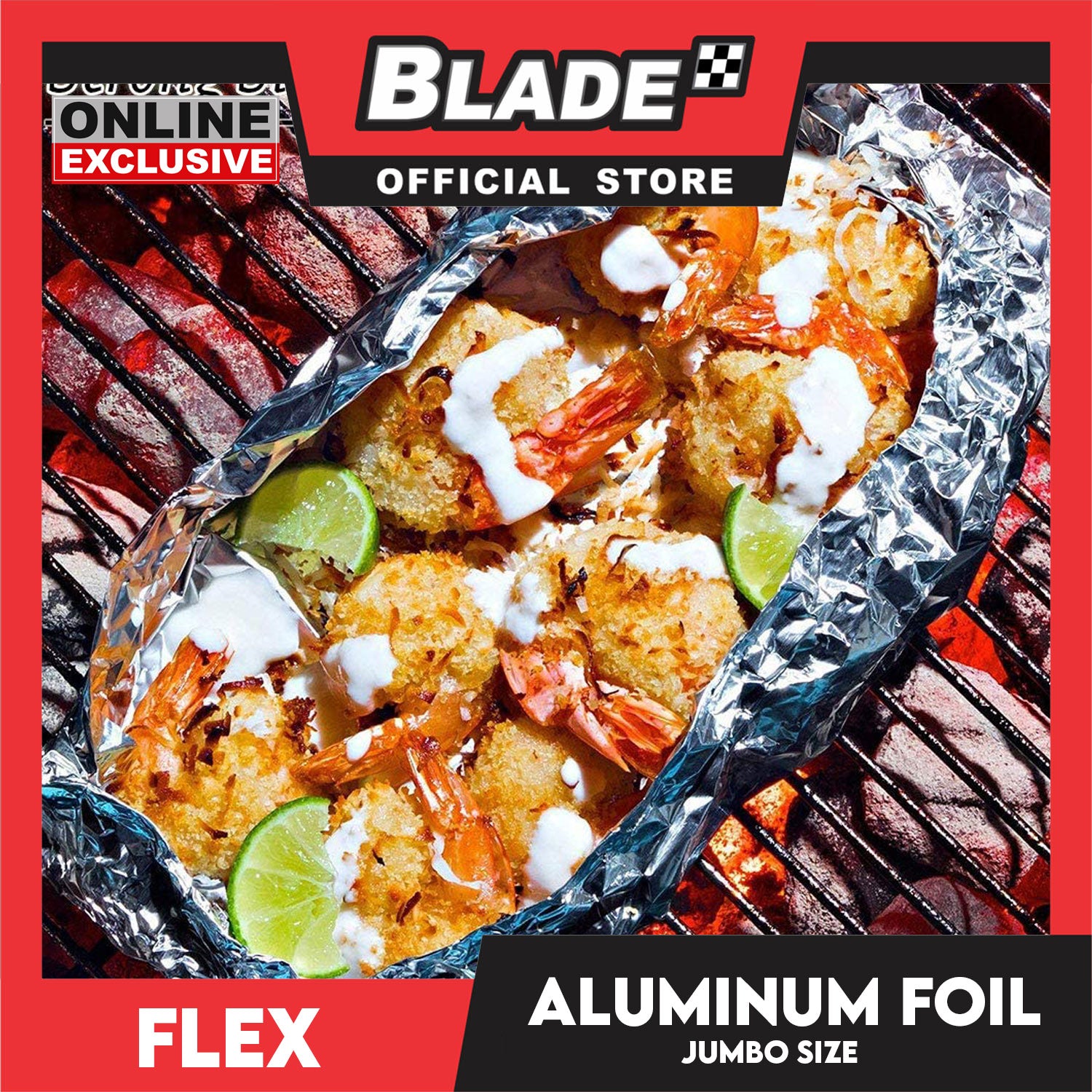 Flex Wrap Aluminum Foil Jumbo 30cm x 100 meters – blade.ph