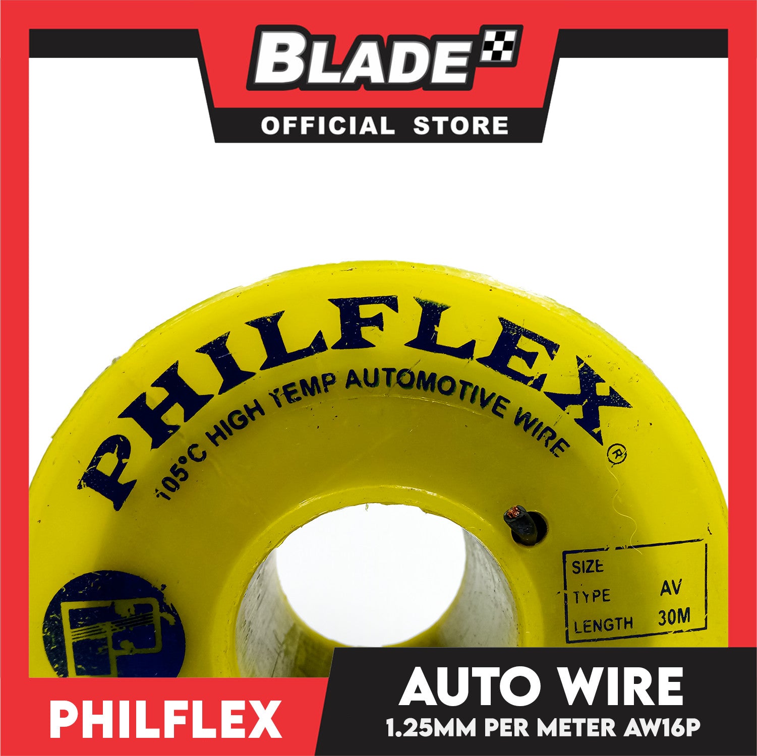 Philflex Auto Wire AW16P 1.25mm x 1meter – blade.ph
