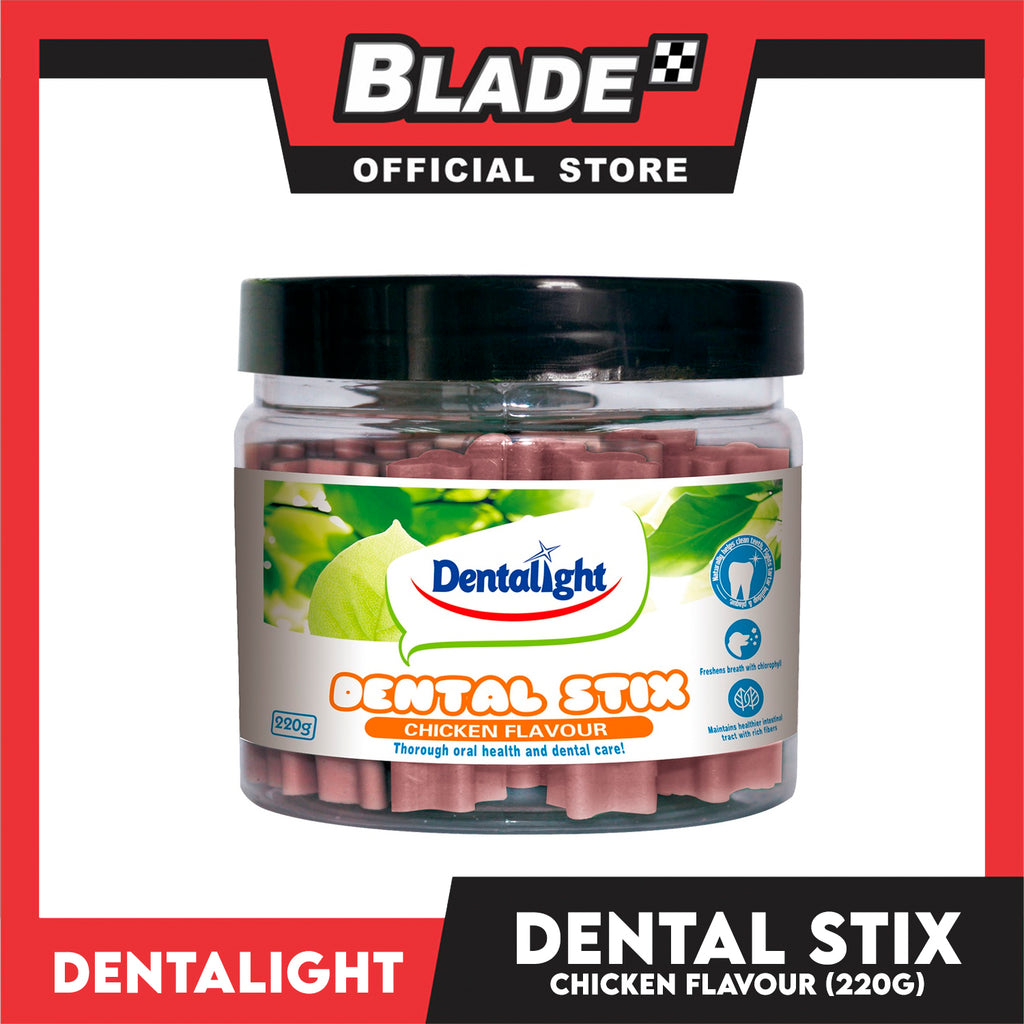 Dentalight Dental Stix Chicken Flavor Dog Treats 220g – blade.ph