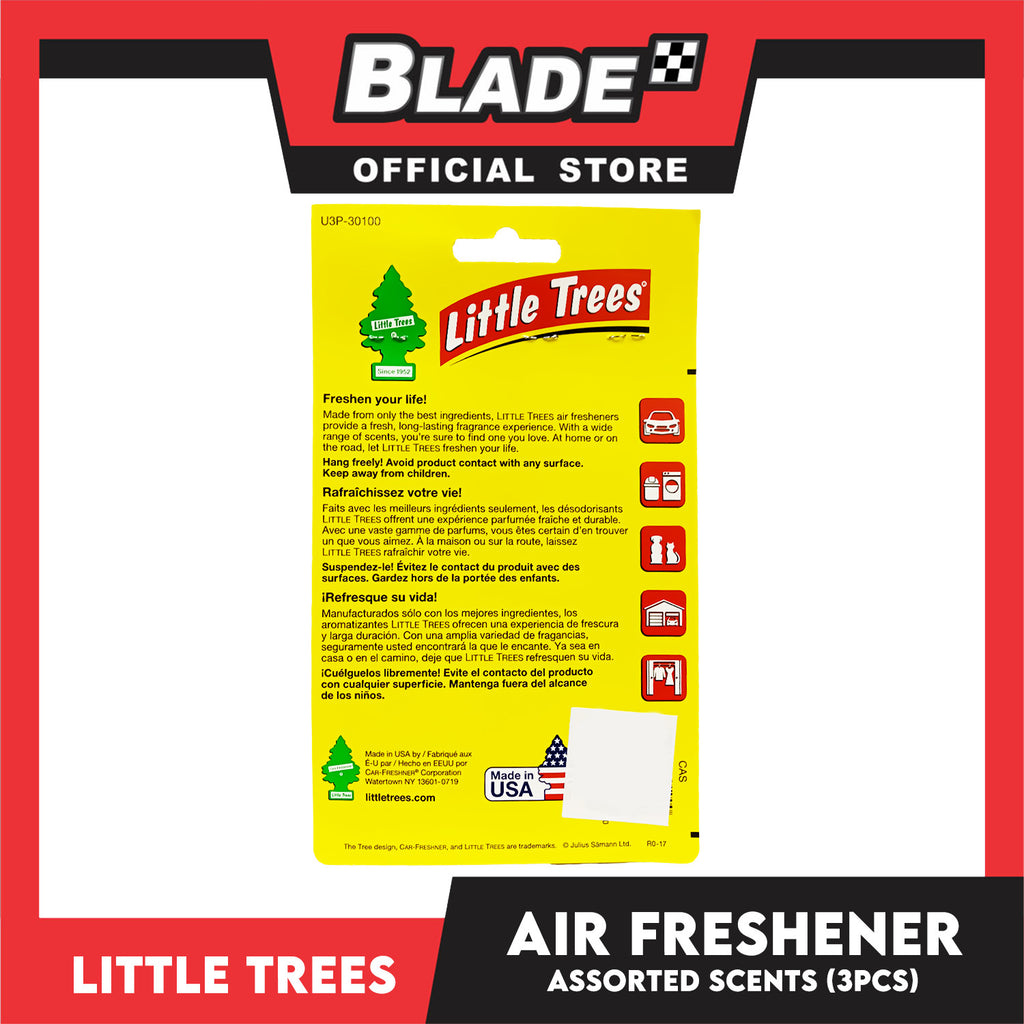 3pcs Little Trees Car Air Freshener Hanging Tree Long Lasting Scent ...