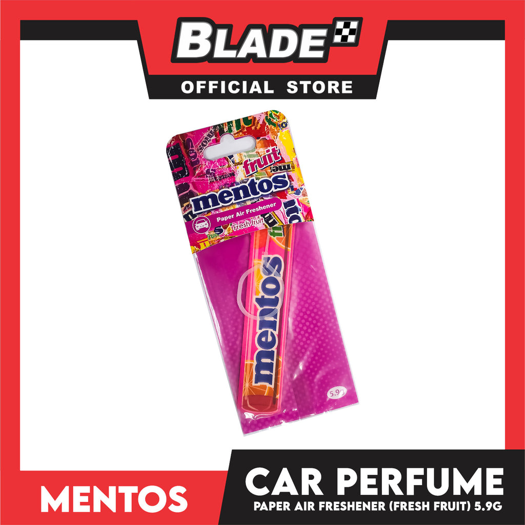 Mentos Paper Air Freshener, Car Perfume 5.9g (Fresh Fruit) – blade.ph