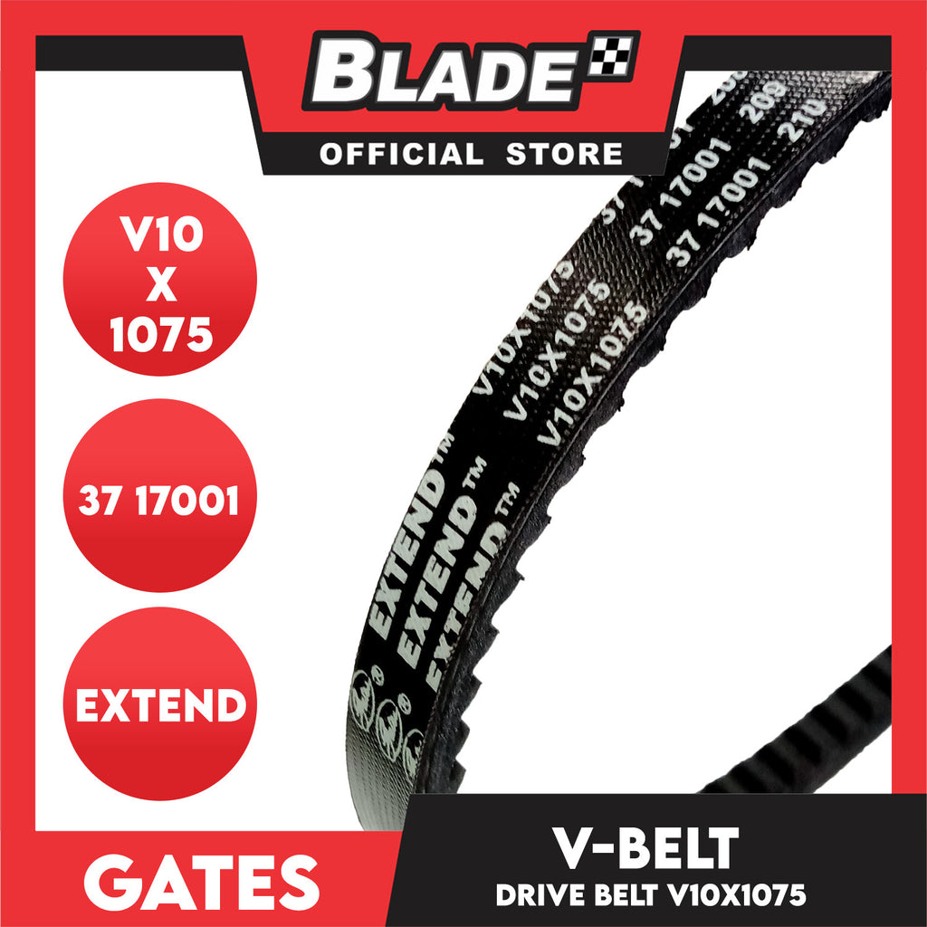 Gates Automotive Drive V-Belt Fan Belt Extend V10X1075 For Hyundai, Ki ...