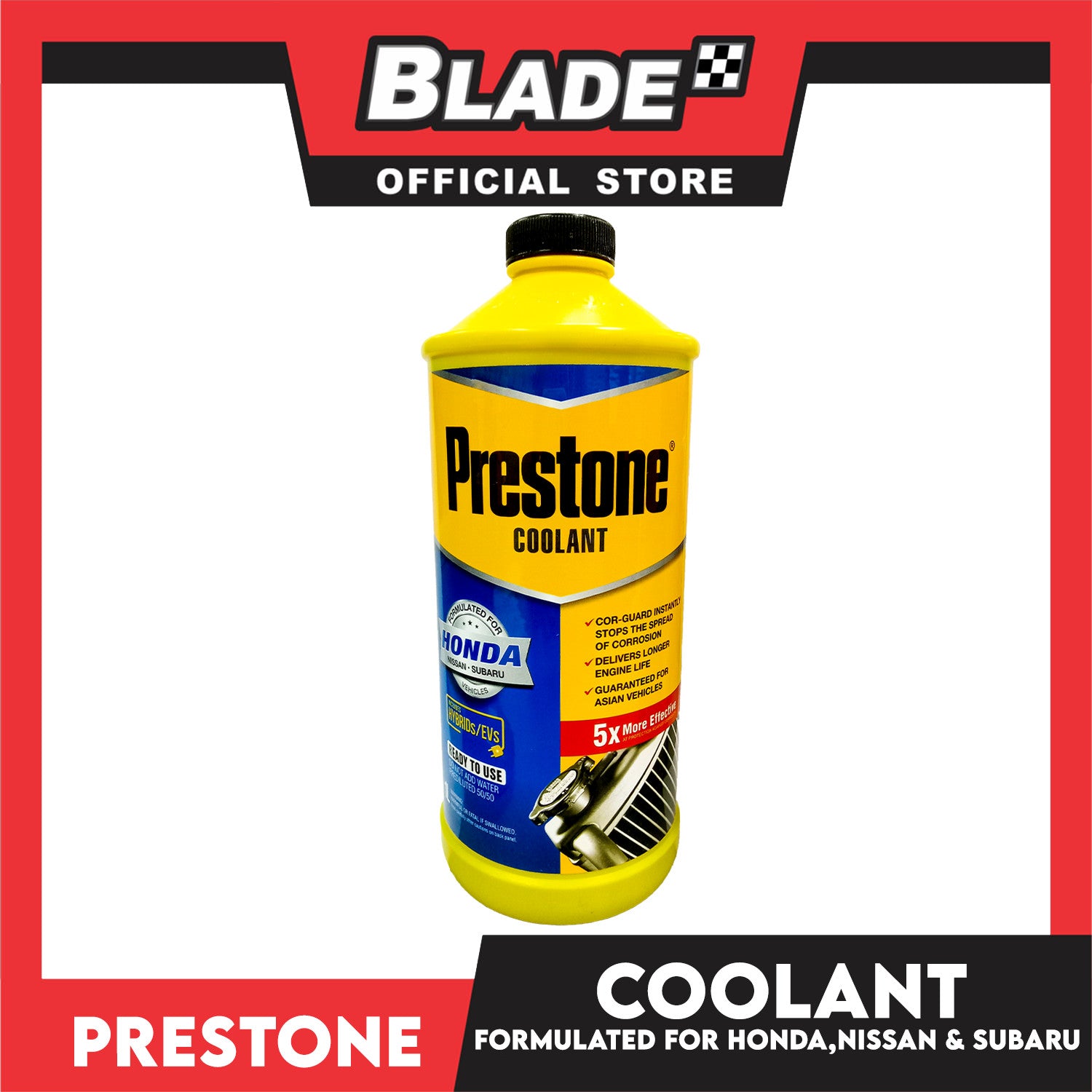 Prestone Asian Vehicles Coolant 1L (Blue) for Honda, Nissan, Subaru Ve ...