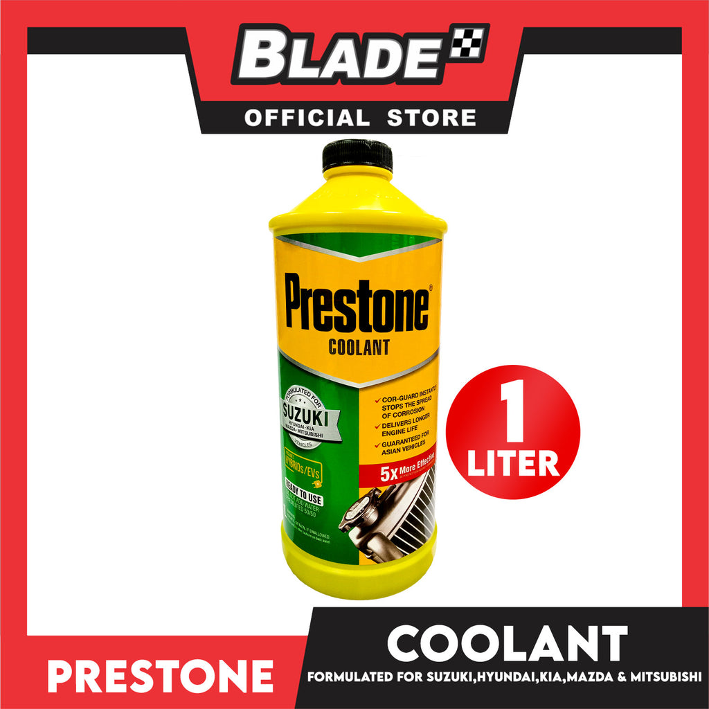 Prestone Asian Vehicles Coolant 1L (Green) for Suzuki, Hyundai, Kia, M ...