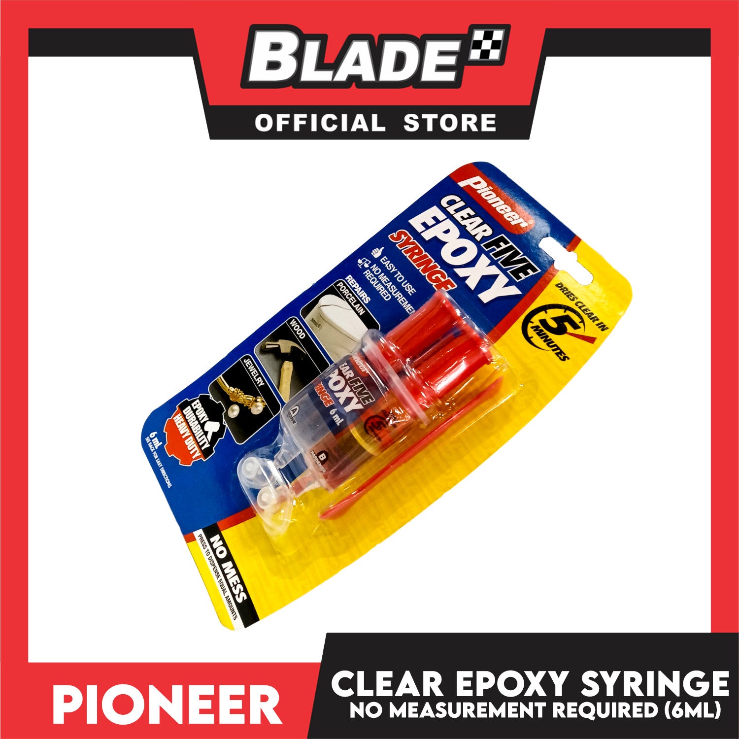 Pioneer Clear 5 Epoxy 6ml Syringe – blade.ph