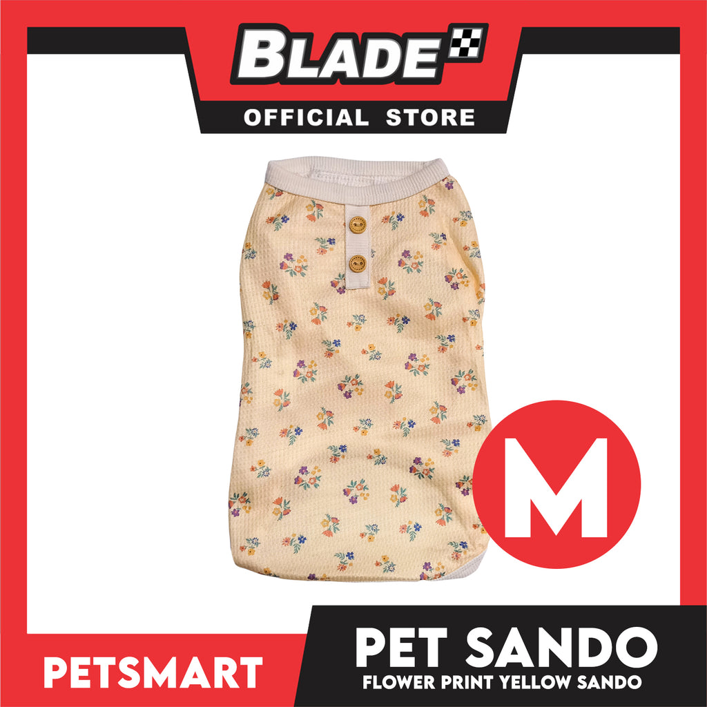 Pet Sando Flower Design Yellow (Medium) for dogs and cats – blade.ph